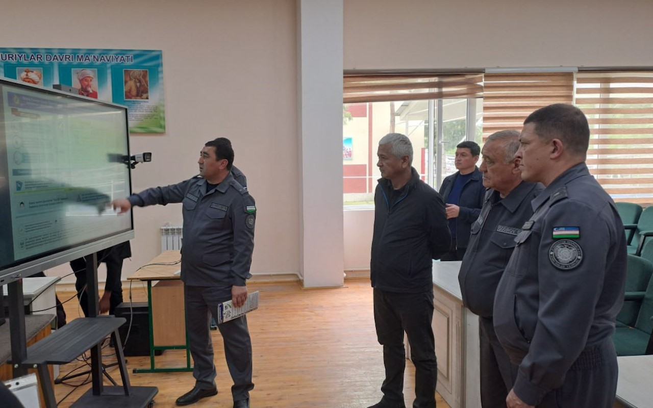 Ichki ishlar vazirligi masʼullari Jizzax viloyati Sh.Rashidov ...