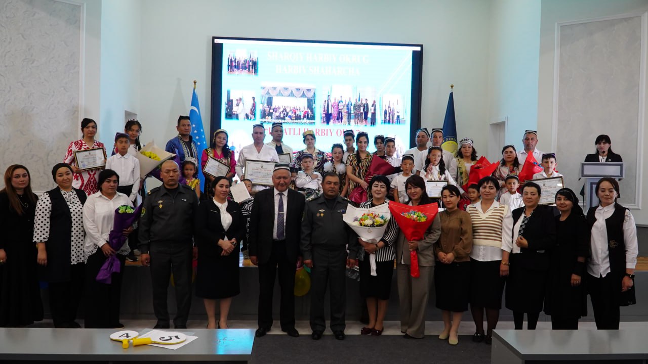 Vodiyda ham “Ibratli harbiy oila” tanlovining okrug bosqichini g‘olibi ...