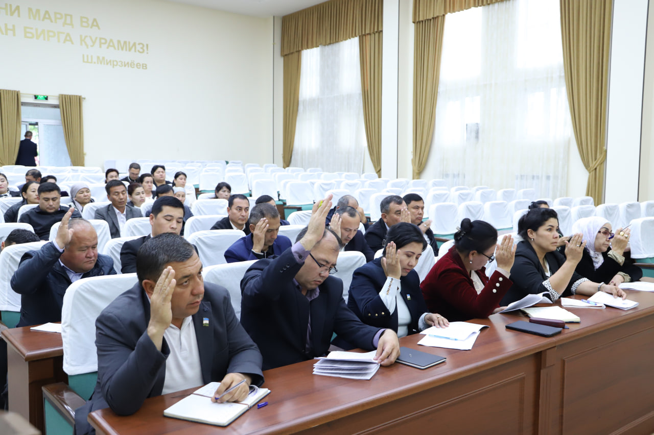 Xalq deputatlari Zarbdor tuman Kengashining yettinchi chaqiriq o‘n ...