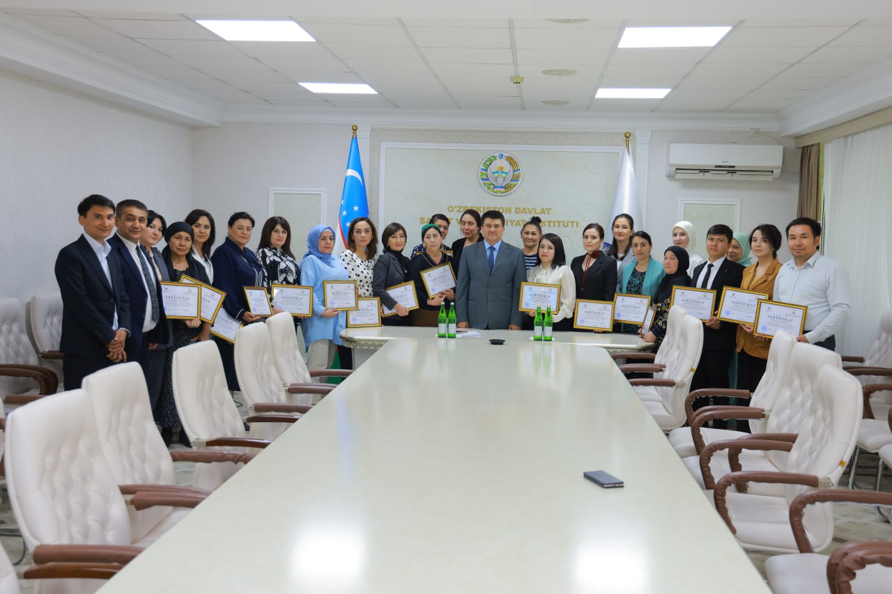 Qisqa muddatli malaka oshirish kursini muvaffaqiyatli tamomlagan ...