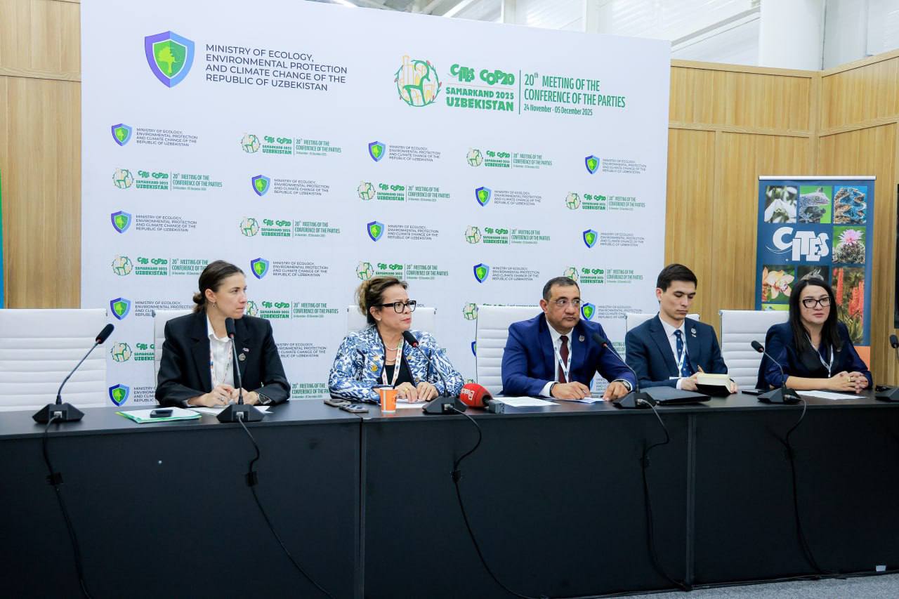 First CITES CoP20 Press Conference Held in Samarkand