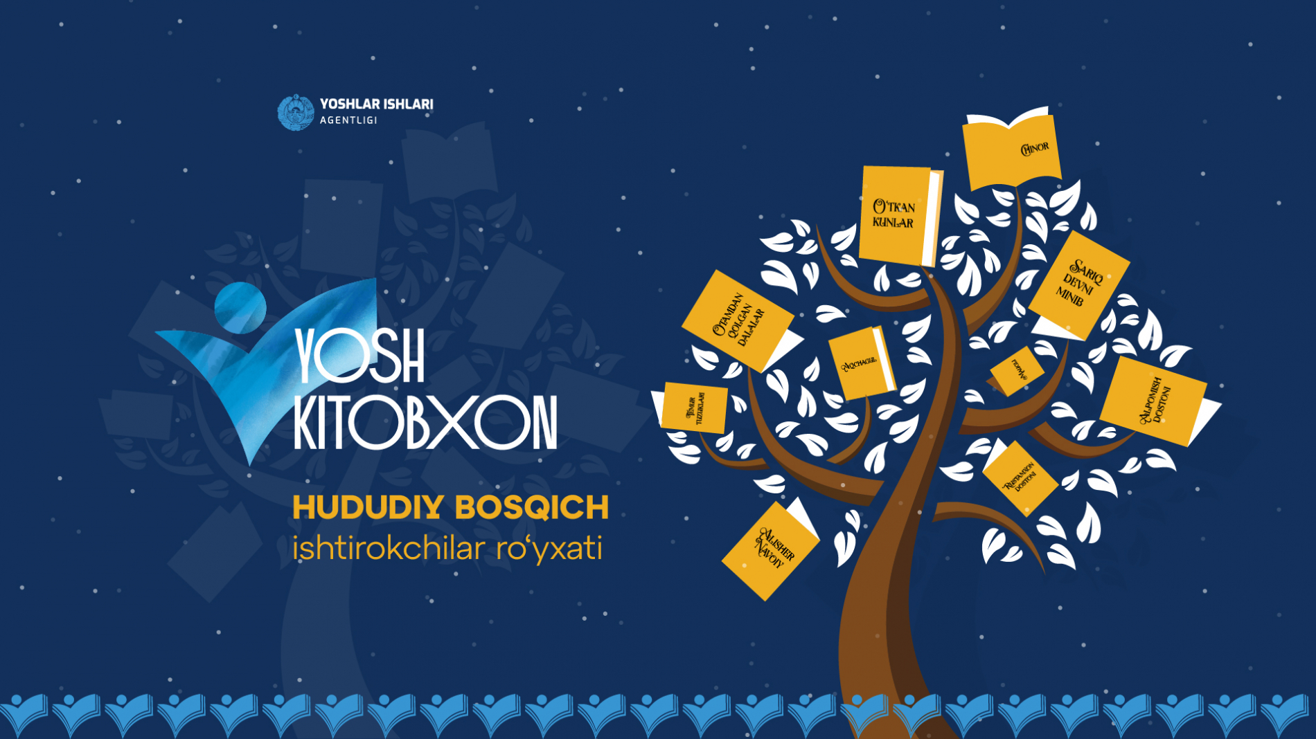 “Yosh kitobxon” tanlovining hududiy bosqichl ishtirokchilar ro‘yxati