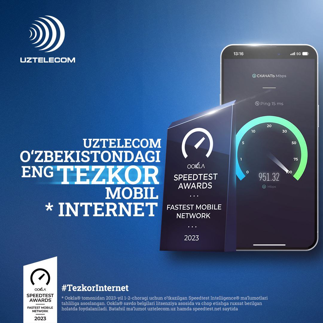 UZTELECOM mobil Internet tezligi bo‘yicha O‘zbekistonda yetakchi o ...
